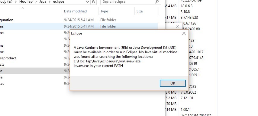 Lỗi Jre Or Jdk Must Be Available In Order To Run Eclipse Randomq Dạy Nhau Học 