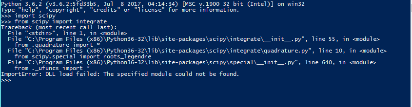 Lỗi Importerror Dll Load Failed Khi Import Scipy Programming Dạy Nhau Học
