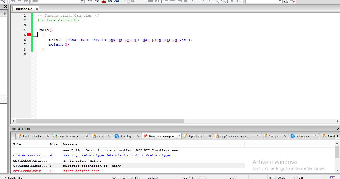 Lỗi "multiple definition of 'main'" khi chạy code trên codeblocks là gì? - programming - Dạy ...