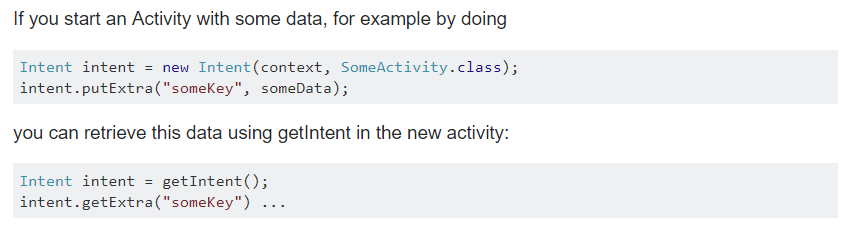 Ý nghĩa hàm getIntent()? - programming - Dạy Nhau Học