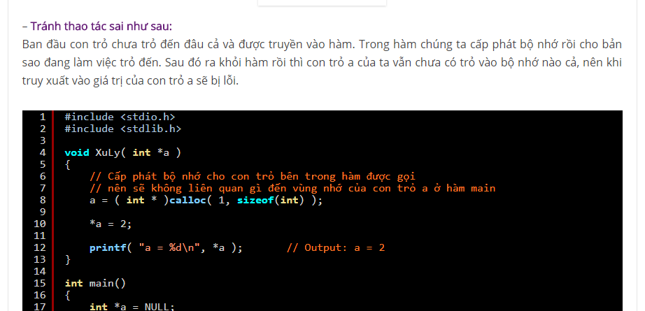 Hỏi Về Con Trỏ Trong C Programming Dạy Nhau Học