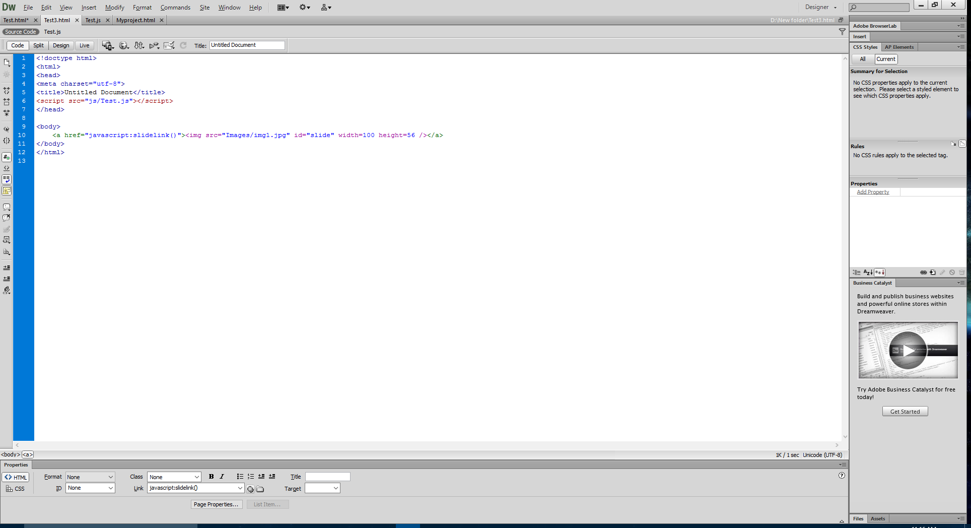JavaScript Slideshow with Url Link - programming - Dạy Nhau Học