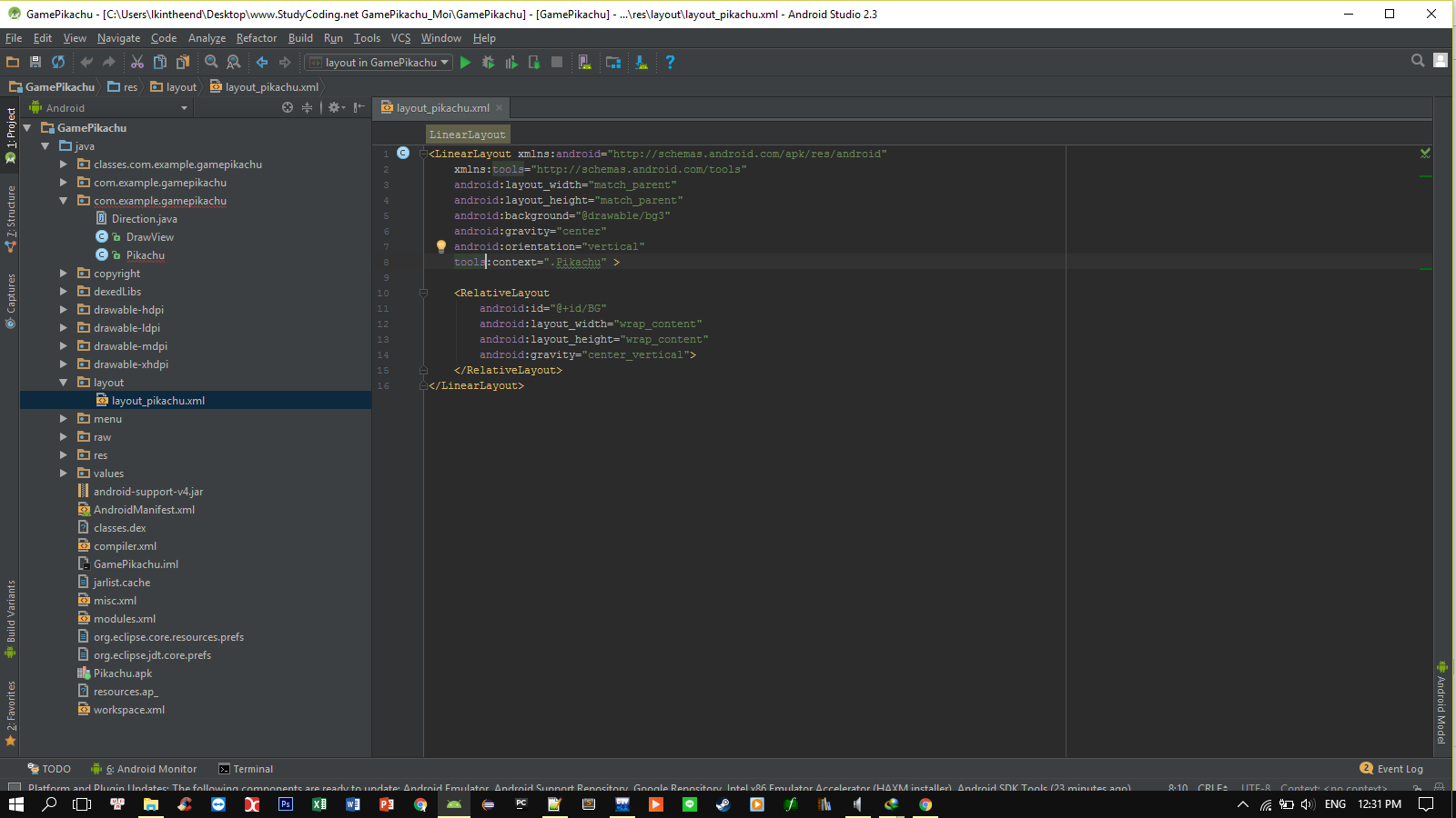 Hỏi cách sử dụng mã nguồn ứng dụng Android sau khi import vào Android ...