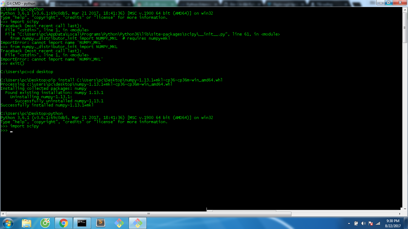 Lỗi cài đặt scipy trên python! - programming - Dạy Nhau Học